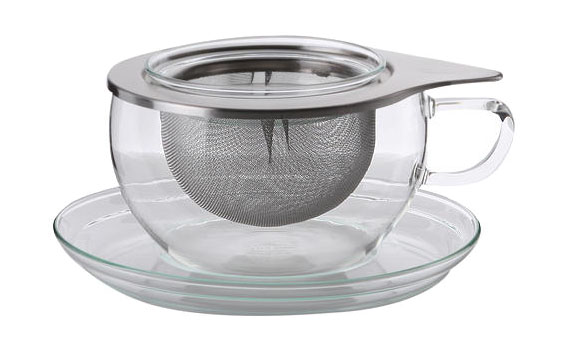Trendglas Teetasse mit Edelstahlsieb 0,4 l Tea Time | tischwelt.de