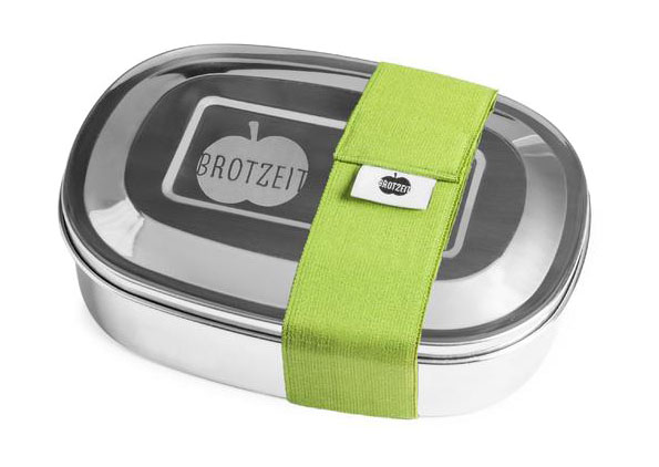 Brotzeit Lunchbox Magic grün Edelstahl 16,5x12,5x4,5cm | tischwelt.de