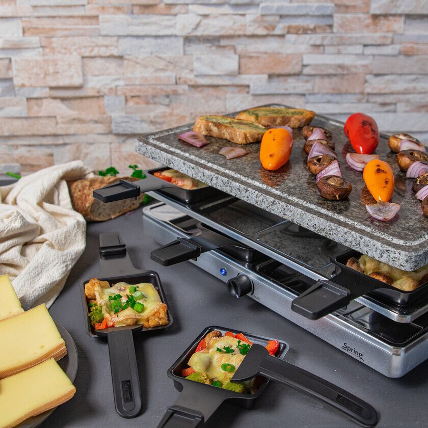 Spring Raclette für 8 48x27x15 cm Classic edelstahl | tischwelt.de