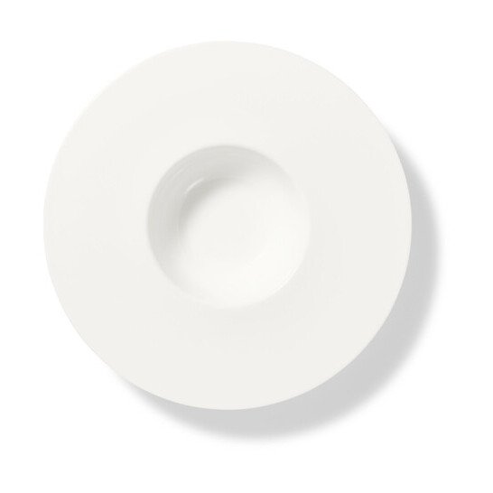 Dibbern Teller tief 26cm breiter Rand Bone China Pure | tischwelt.de