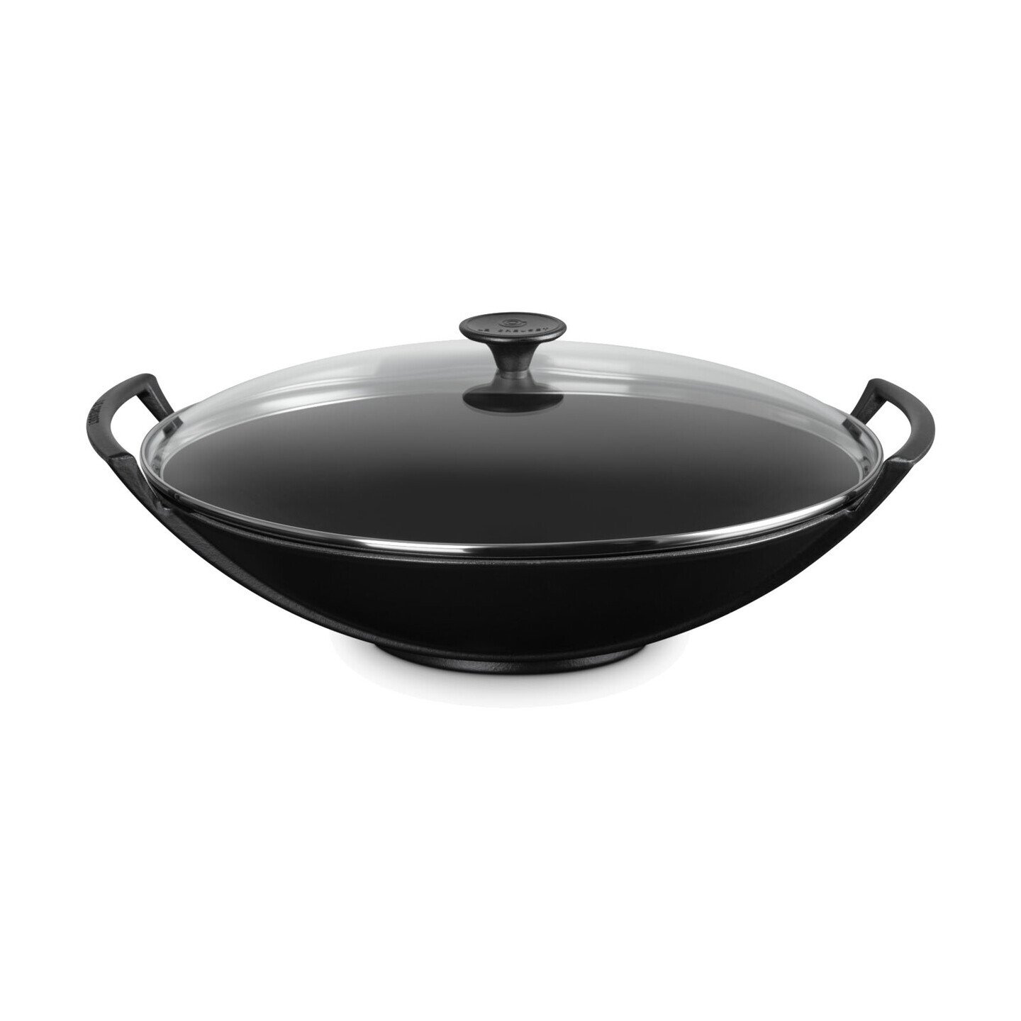 Le Creuset Wok mit Glasdeckel 36 cm Schwarz | tischwelt.de